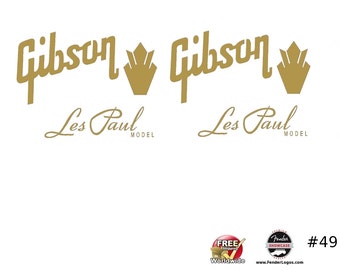 Gibson guitar decal | Etsy
