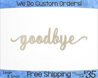 Goodbye sign | Etsy