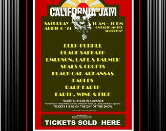 Concert poster frame | Etsy