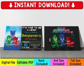 Pj masks cards | Etsy
