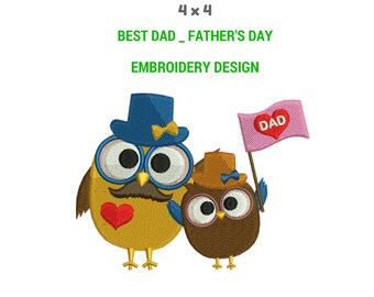 Daddy embroidery | Etsy