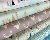 Woodland fabric | Etsy