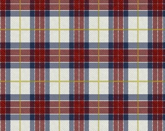 Maroon plaid fabric | Etsy