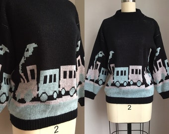 Train sweater | Etsy
