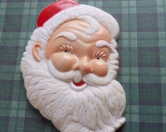 Plastic santa face | Etsy