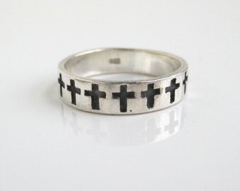 Mens christian ring | Etsy