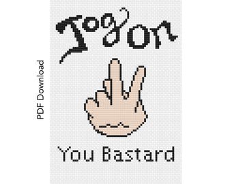 Vulgar cross stitch | Etsy