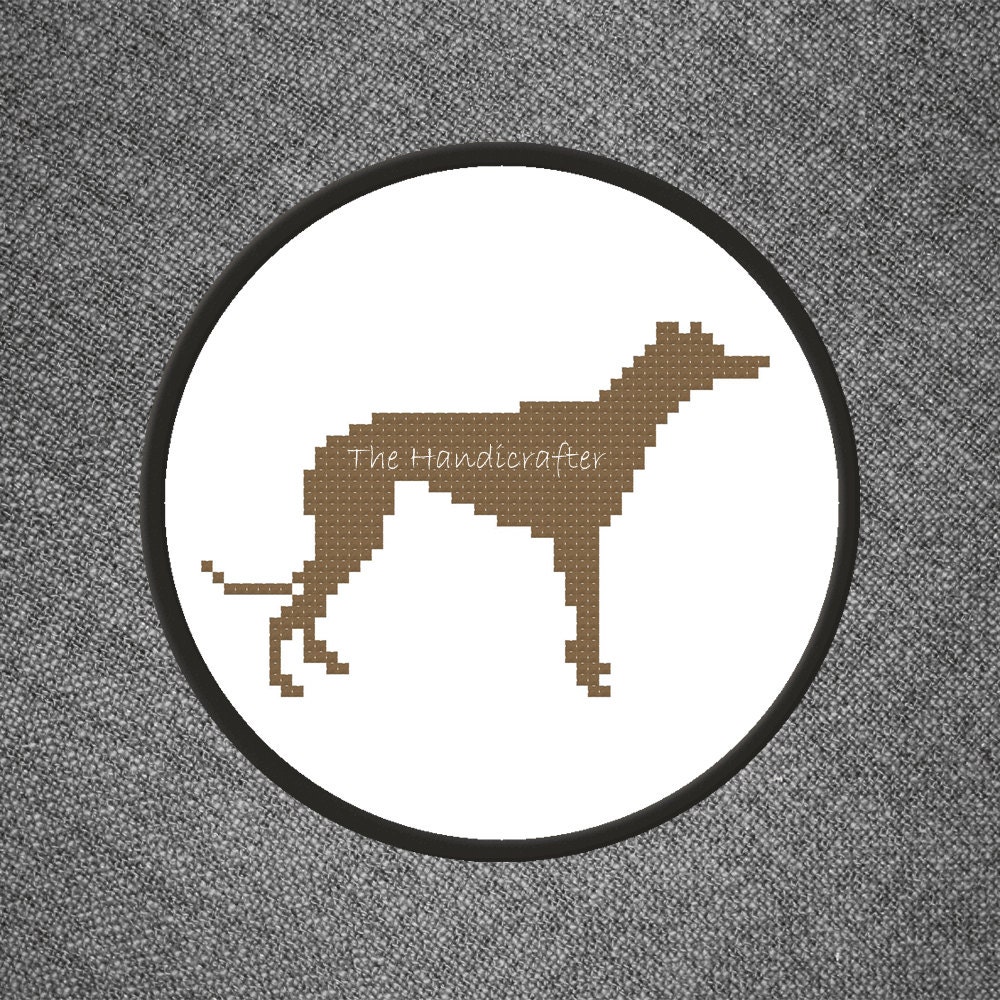 Greyhound Cross Stitch Pattern