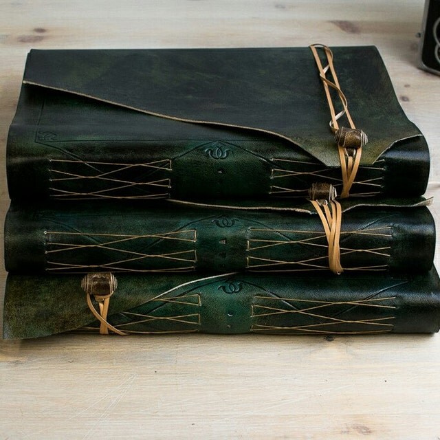 Handmade leather books as in the past for today. by codice