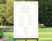 Wedding program sign | Etsy