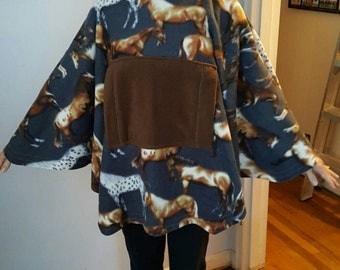 Hooded poncho | Etsy