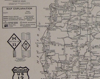 Vintage road maps | Etsy