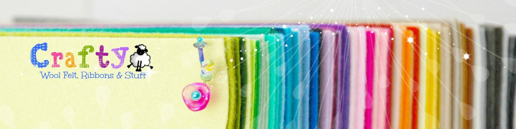 Wool Felt Ribbons & Stuff by CraftyWoolFelt on Etsy