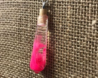 Iocane Powder Glass Bottle Necklace Poison Potion Vial Charm