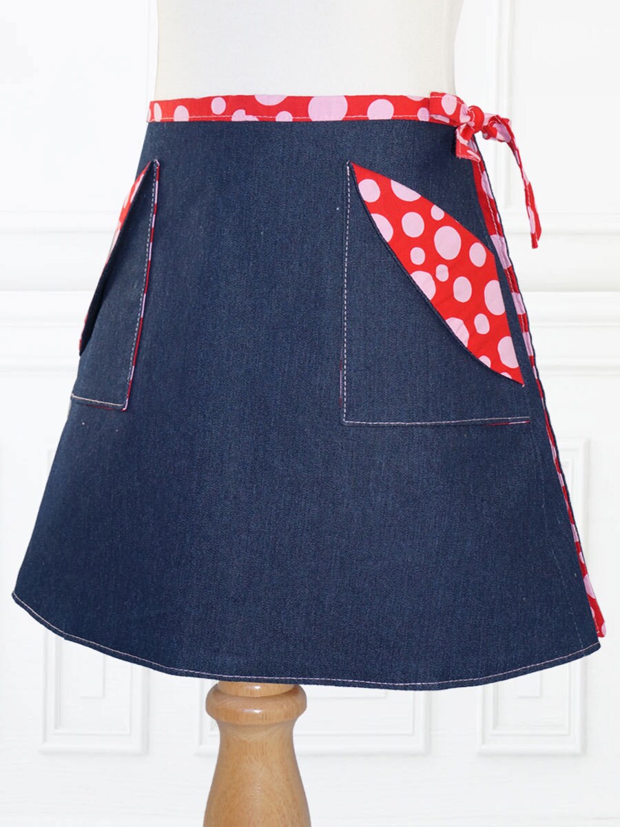 Girls SKIRT Pattern pdf Wrap skirt pattern Girls Sewing