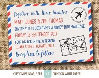 Map save the date | Etsy