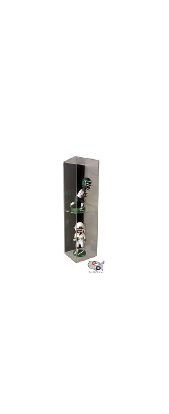 Acrylic Wall Mounting Double Bobblehead Display Case by