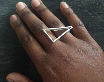 Matte silver ring | Etsy