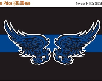 Blue angel decal | Etsy