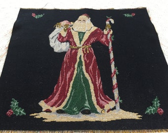 Vintage santa fabric | Etsy