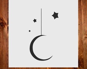 Pochoir de lune | Etsy