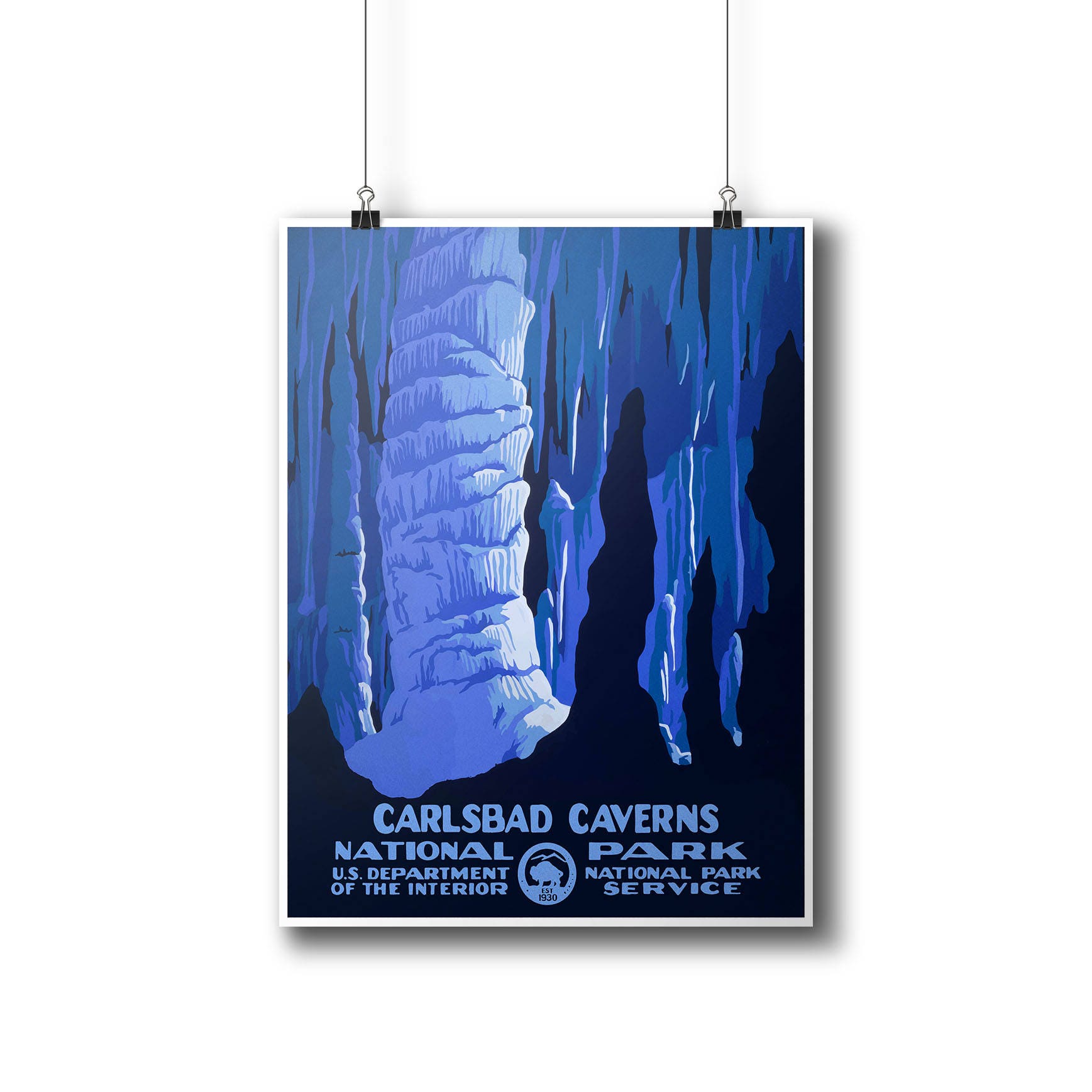 Carlsbad Caverns National Park Travel Poster