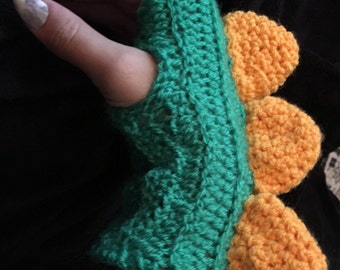 Dinosaur mittens | Etsy