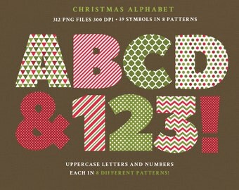 Christmas numbers | Etsy