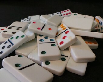 Colored dominoes | Etsy