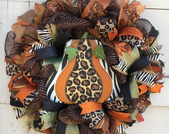 Animal print wreath | Etsy