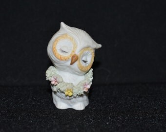 White ceramic owl | Etsy