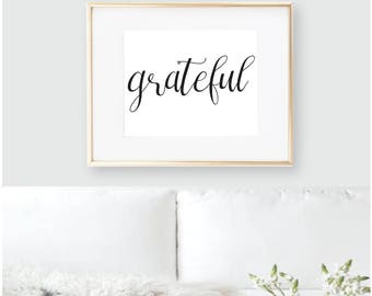 Grateful sign | Etsy