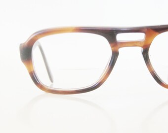 1970s Mens Aviator Wire Rim Metallic Sunglasses Eyeglass