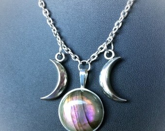 Dainty Silver Sun Moon or Star necklace by lotusfairy on Etsy