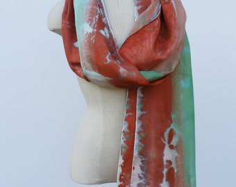 Burnt orange scarf | Etsy