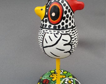 Kooky Chicken Folk Art by ThoseKookyChickens on Etsy