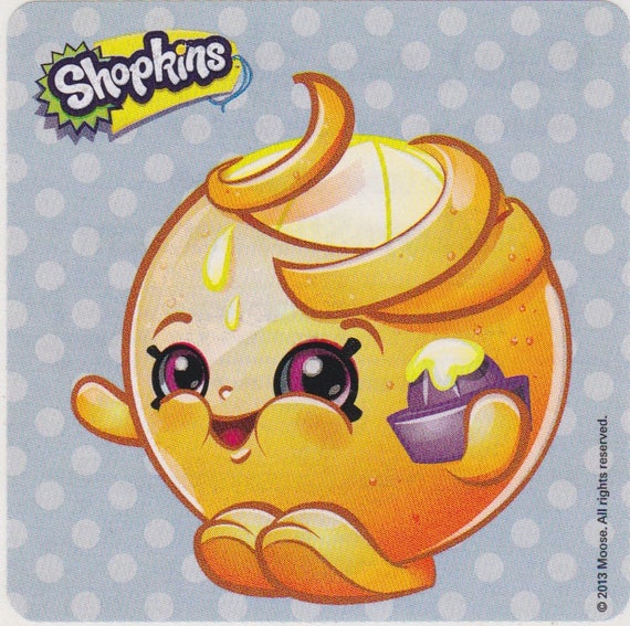 Shopkins JUICY ORANGE Sticker Collectible SandyLion SHOPKINS