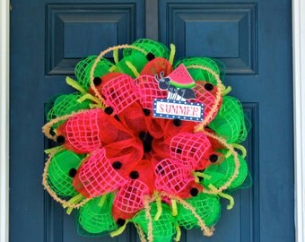 Watermelon wreath | Etsy