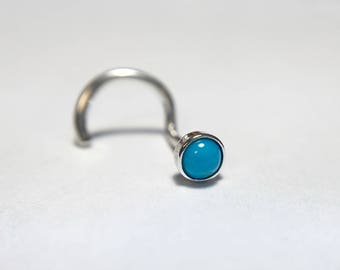 Corkscrew nose ring | Etsy