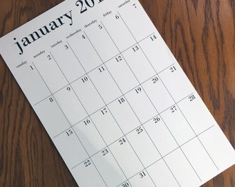 11x17 calendar | Etsy