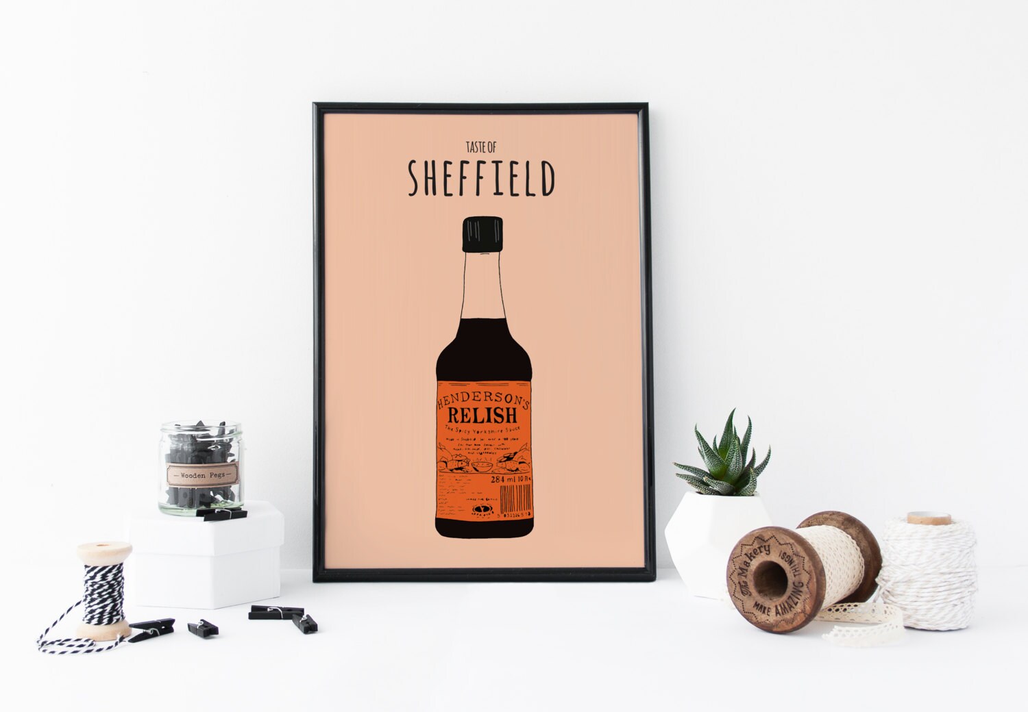 Henderson's Relish Art Print Taste Of Sheffield A4 Poster