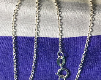 6 ft Sterling Silver Cable Chain 1.15mm Sterling Silver