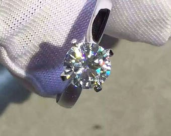 Man Made Diamond Engagement & Promise Rings Under by FairyParadise