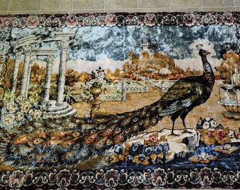 Peacock tapestry | Etsy