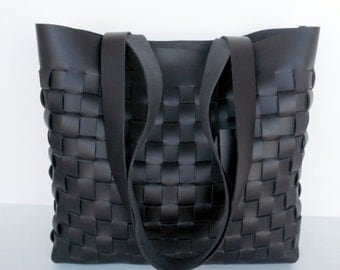 Soft leather tote | Etsy