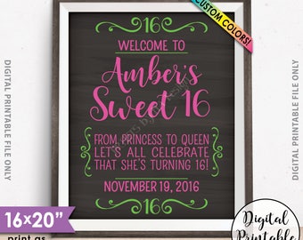 Sweet 16 banner | Etsy