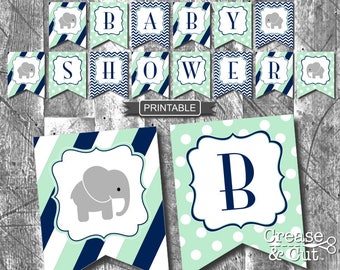 Navy blue mint green | Etsy