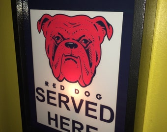 Red dog beer | Etsy