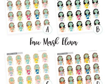 Face mask stickers | Etsy