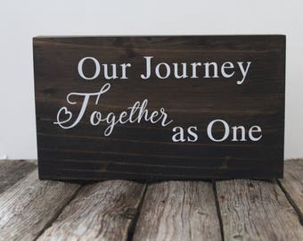 Wooden journey sign | Etsy